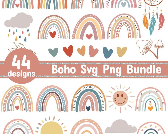 15 Boho Svg, Png, Jpg, Ai, Commercial Use, Boho Design Svg, Complex ...