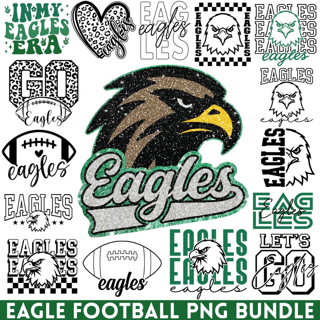Eagles Football PNG Bundle, Philadelphia Team Graphics (PNG) - Etsy