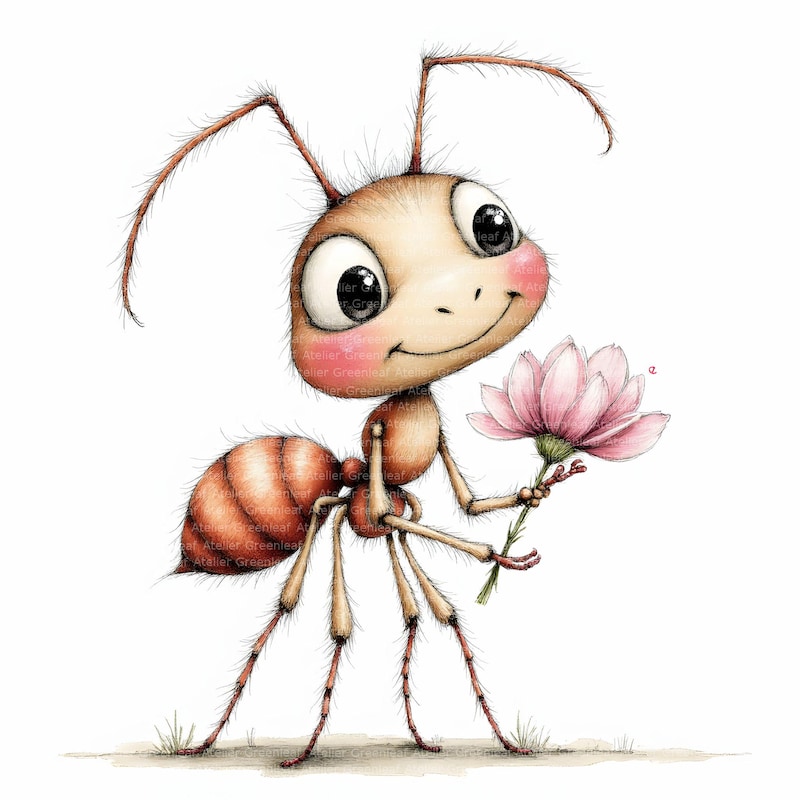 Ants Watercolor Clipart - Etsy UK