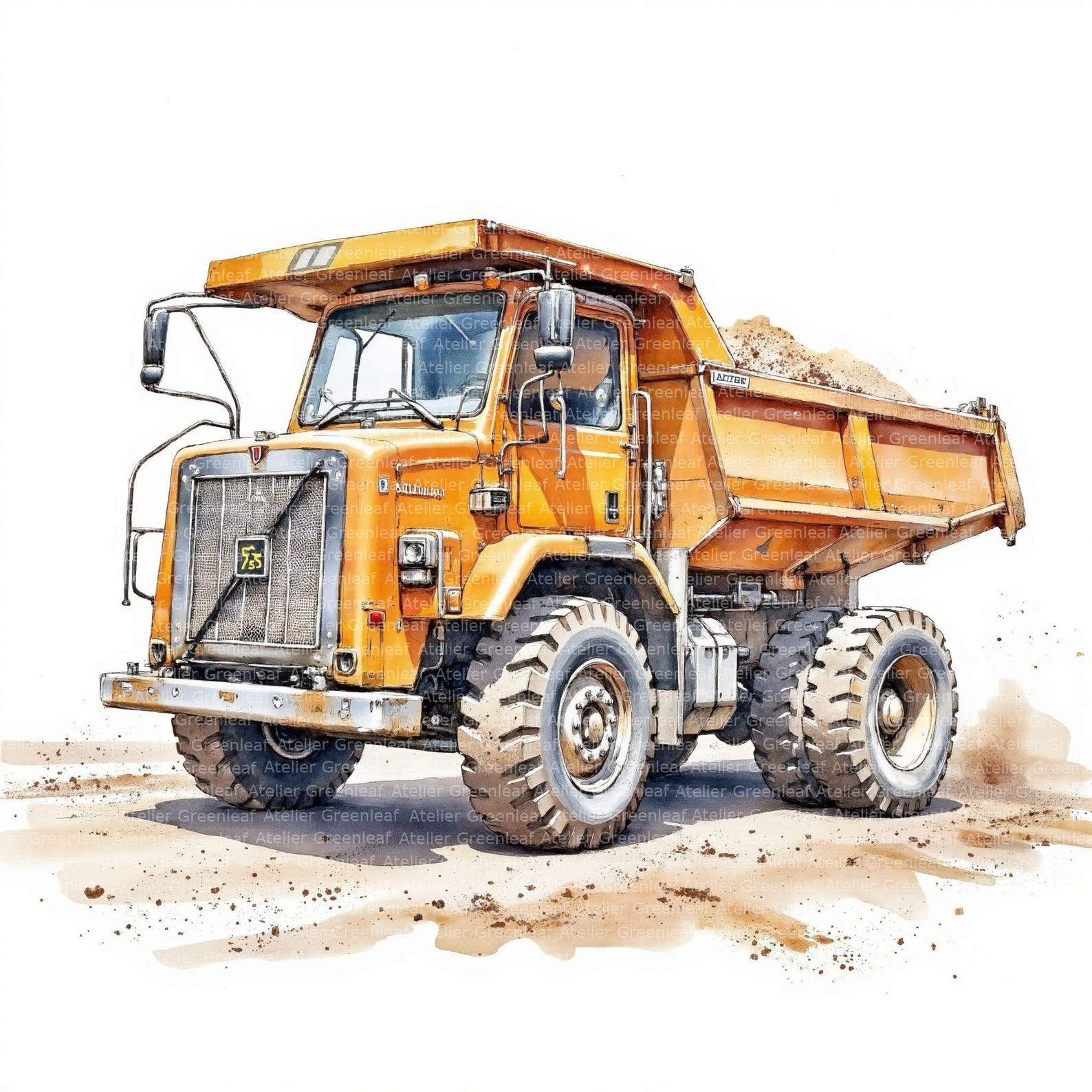 10 Dump Truck Clipart | Construction Vehicle Art | Industrial Truck ...