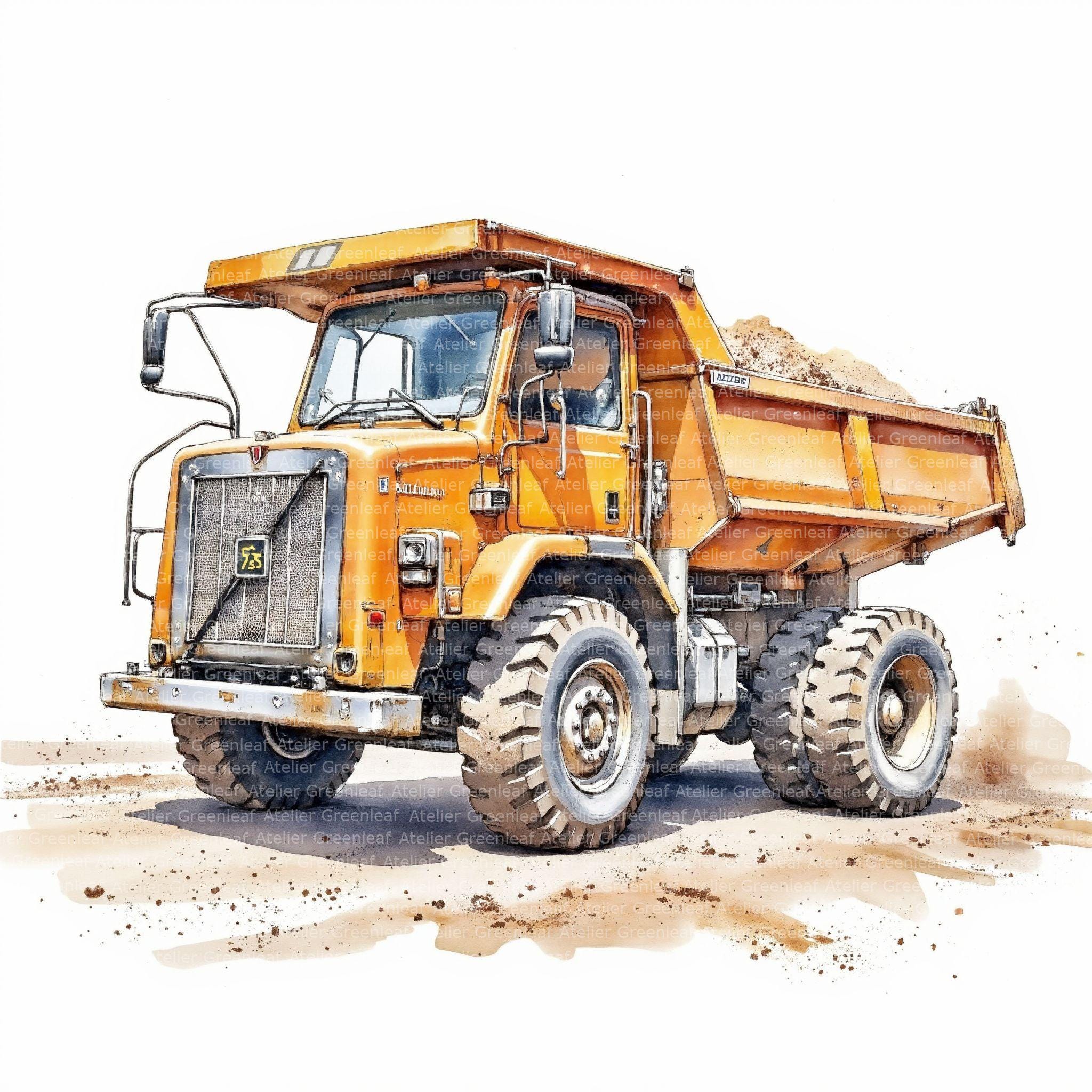 10 Dump Truck Clipart | Construction Vehicle Art | Industrial Truck ...