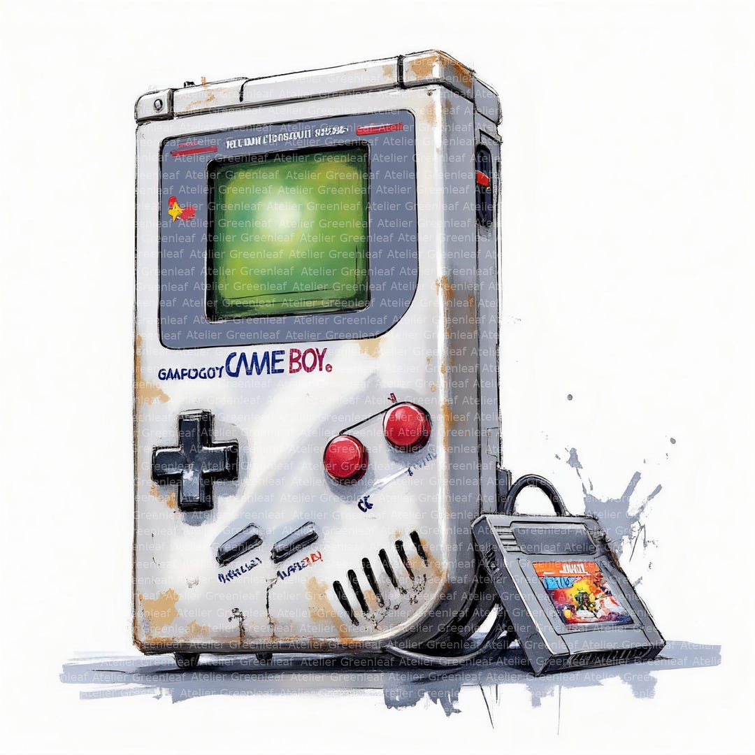11 Retro Gaming Console Clipart | Vintage Video Game | Digital Download ...
