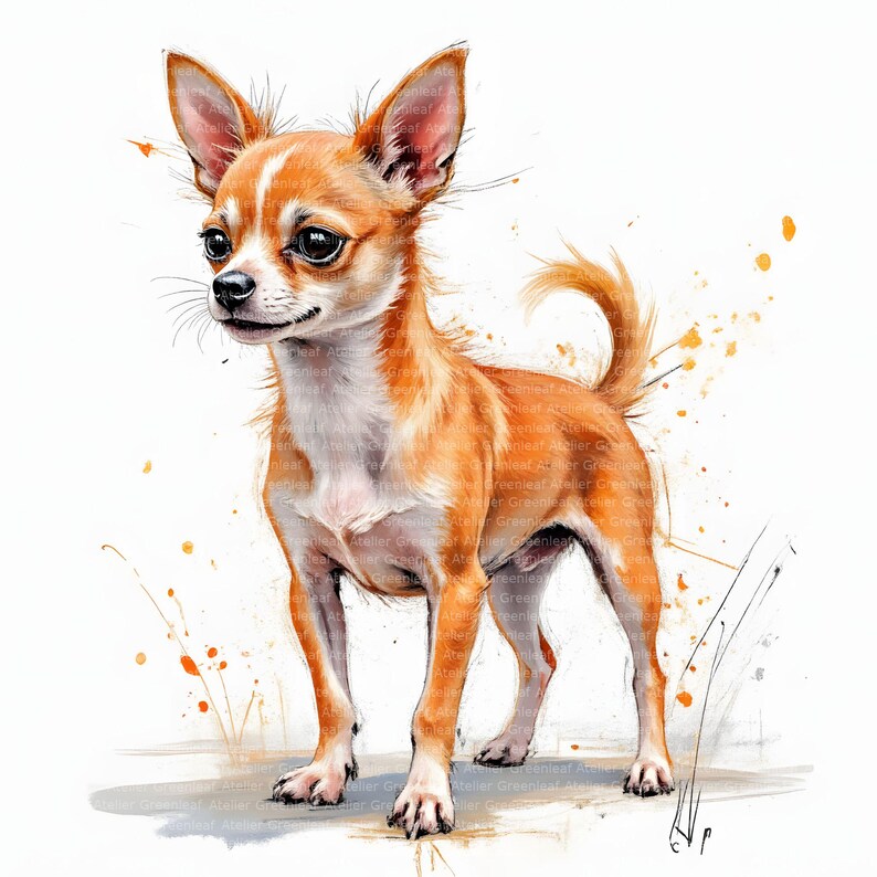 Dog Clipart | Cinematic Watercolor Illustration Popular Breeds ...