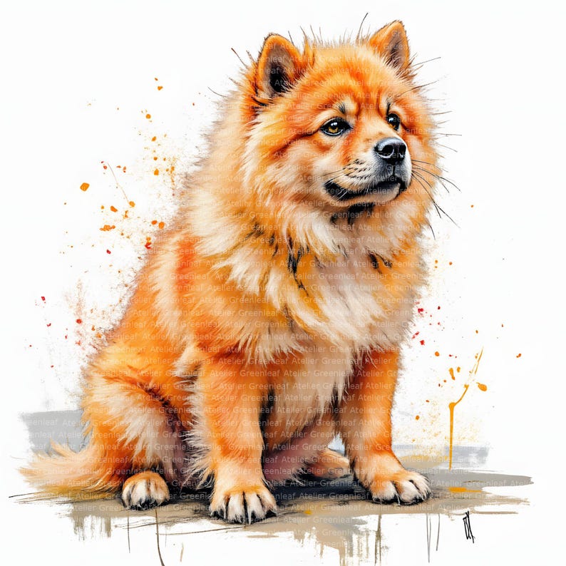 Dog Clipart | Cinematic Watercolor Illustration Popular Breeds ...