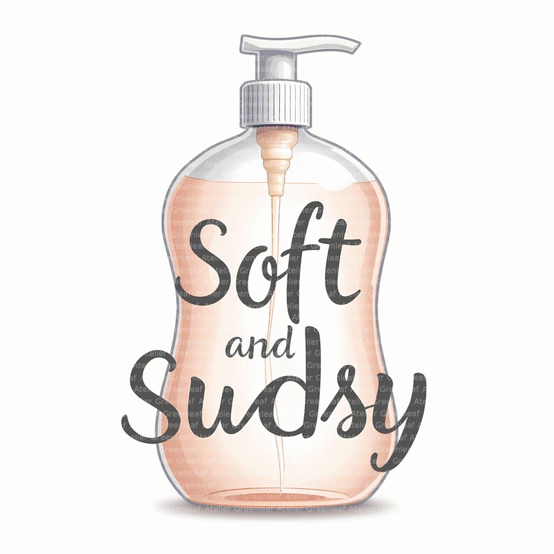 13 Bathroom Puns Clipart | Clean Realistic Bathroom Art | Digital ...