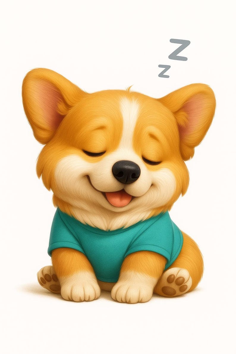 Cute Corgi Clipart Set • Funny Dog Art for Stickers • Funny Puppy Art ...
