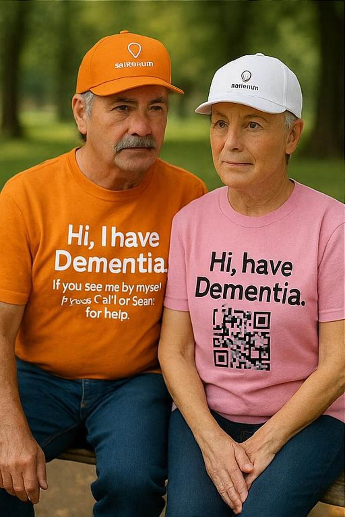Dementia Safety Hat With Optional QR Code- Emergency Contact Cap for ...