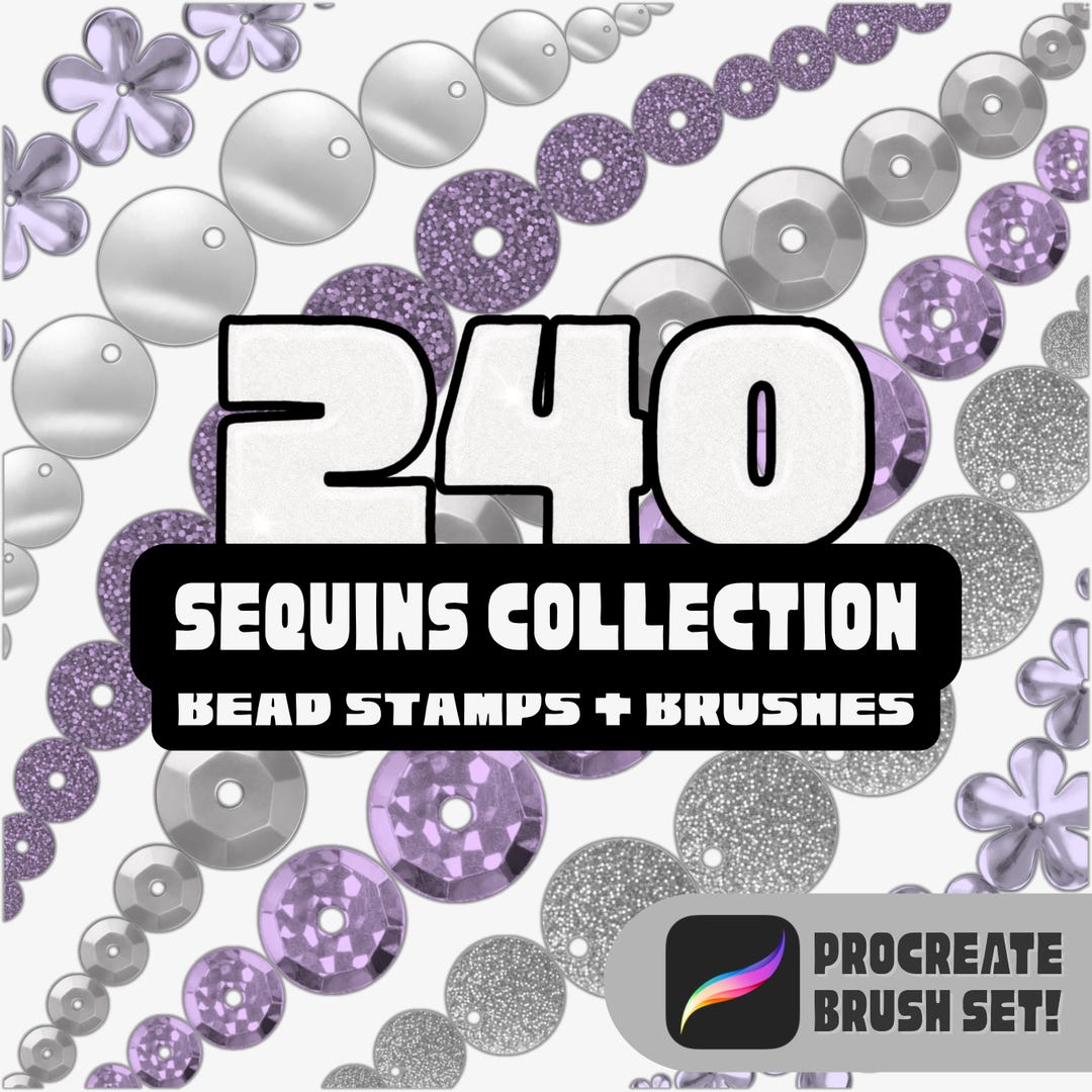 Procreate Beads Brush Set Sequin Brushes for Fashion Design Beading ...