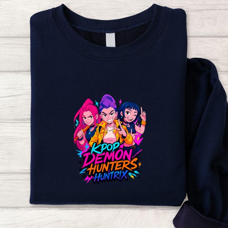 Huntrix Kpop Demon Hunters PNG | Kpop Idol Shirt Design| Girl Dinner ...