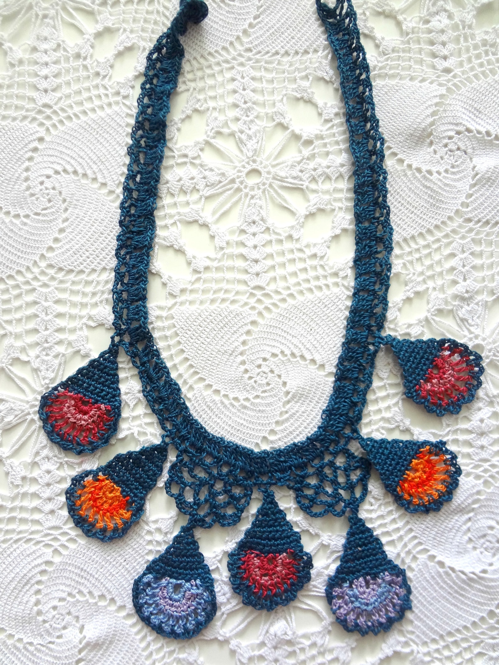 CROCHET Peacock Feahters Oya Patternoya Crochetoyacrocheted - Etsy