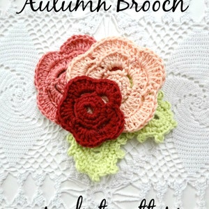 CROCHET PATTERN Irish Rose Brooch Pattern crocheted Rose - Etsy
