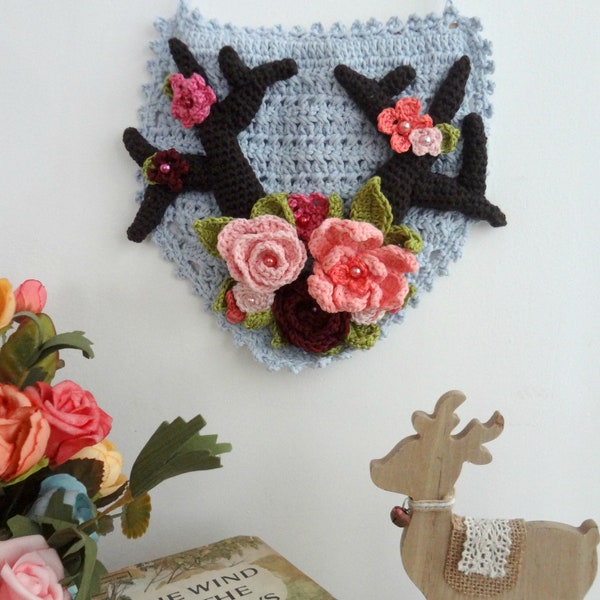 Crochet Antlers - Etsy