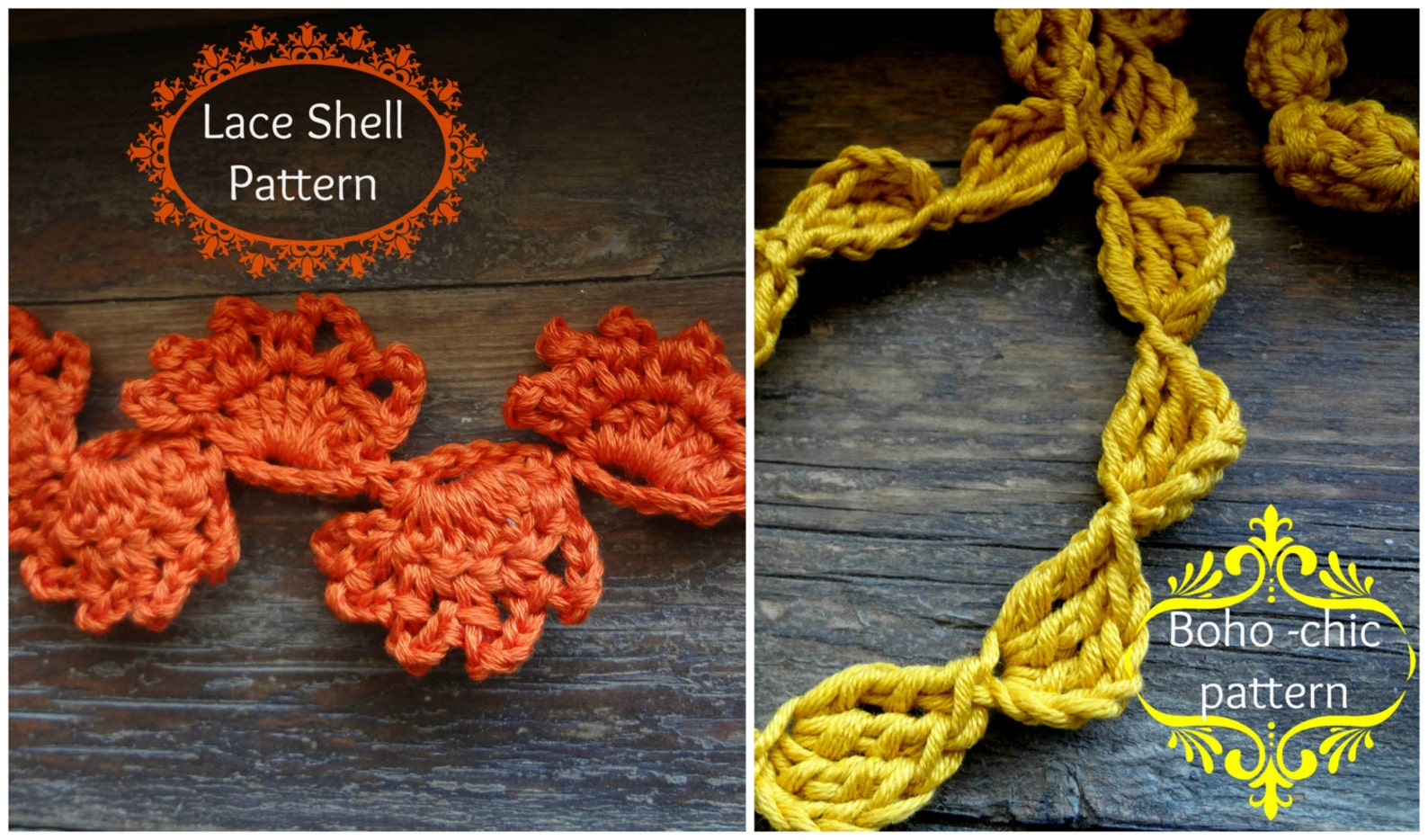 CROCHET PATTERNS 2 Lace and Shell Patternscrochet Shell | Etsy