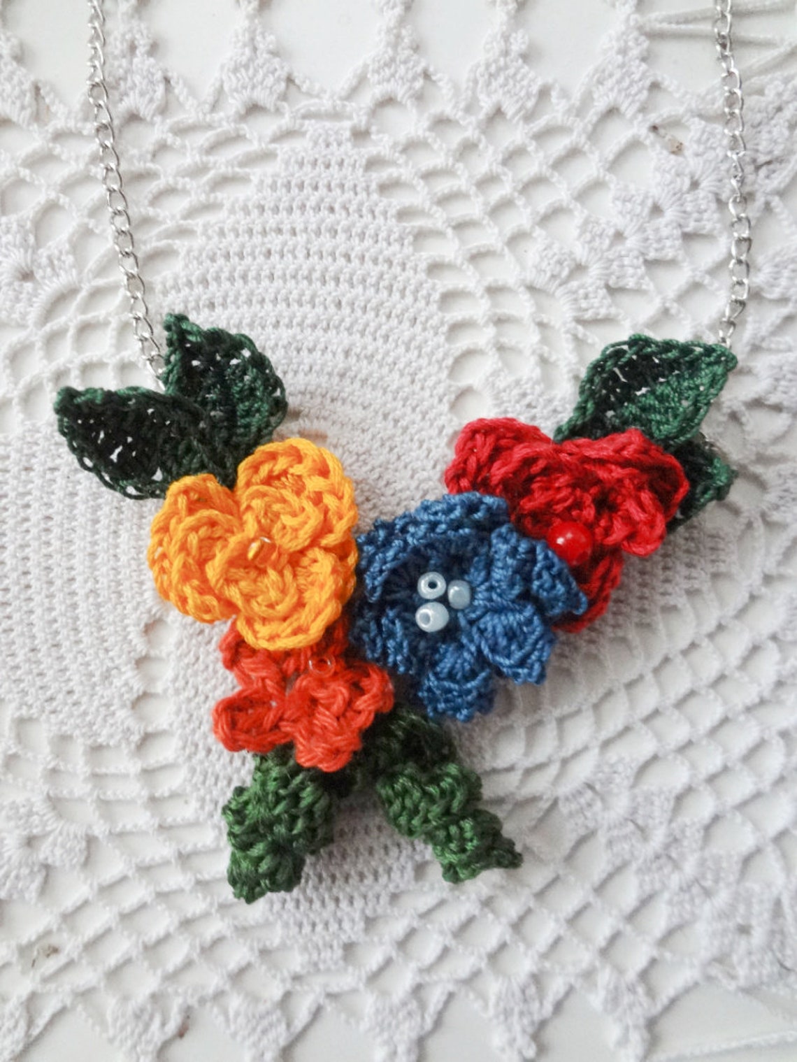 CROCHET PATTERN: Mini Flower Jewelrycrochet Thread - Etsy