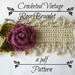 CROCHET PATTERN Vintage Rose Bracelet PDF Pattern Photo - Etsy