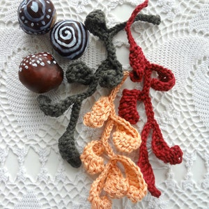 Crochet Autumnal Leaves, Crochet Leaf, Leaf Pattern, Fall Leaves ...