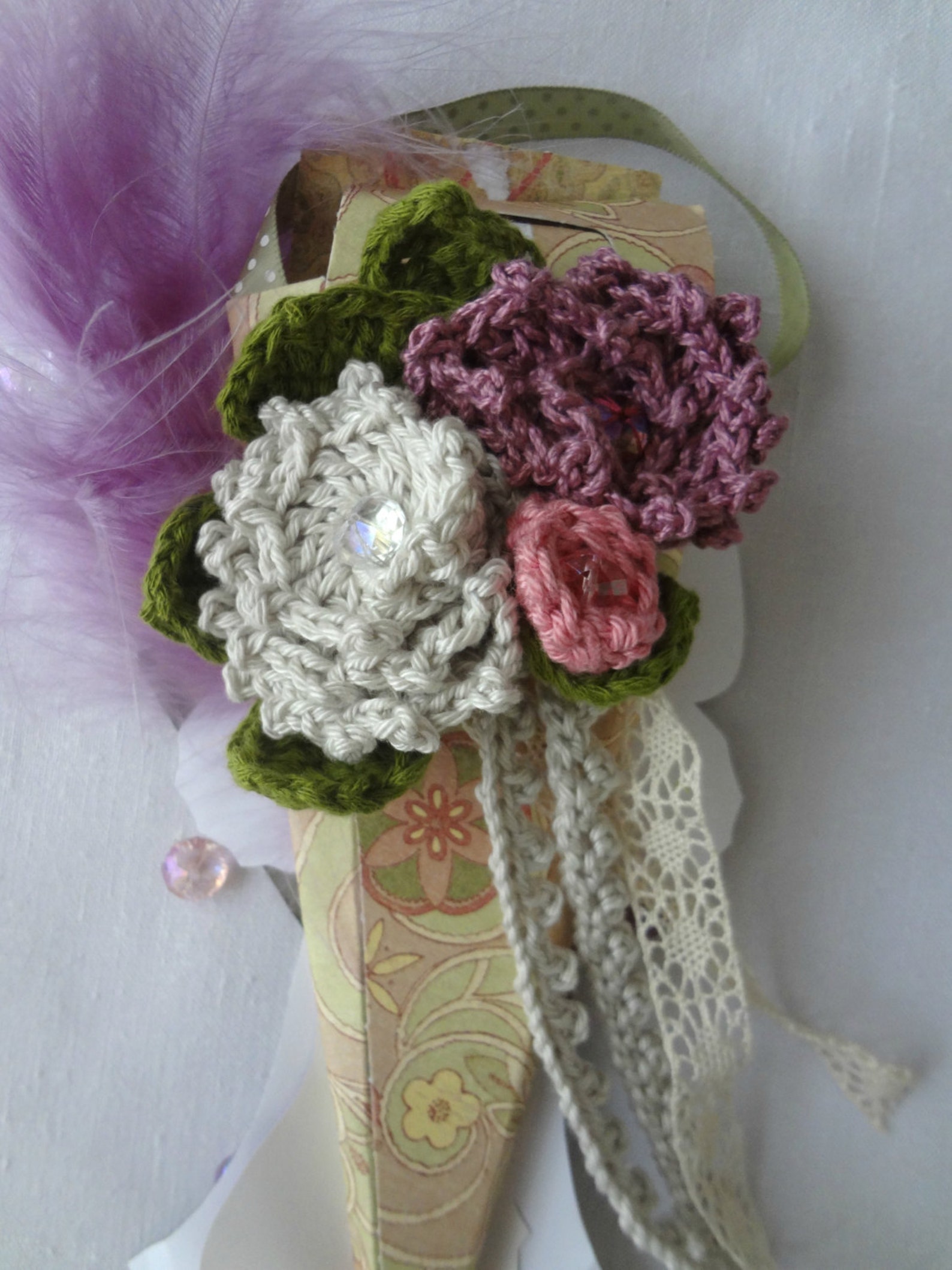 CROCHET PATTERN Bohemian Brooch Pattern PDF Crochet Pattern | Etsy