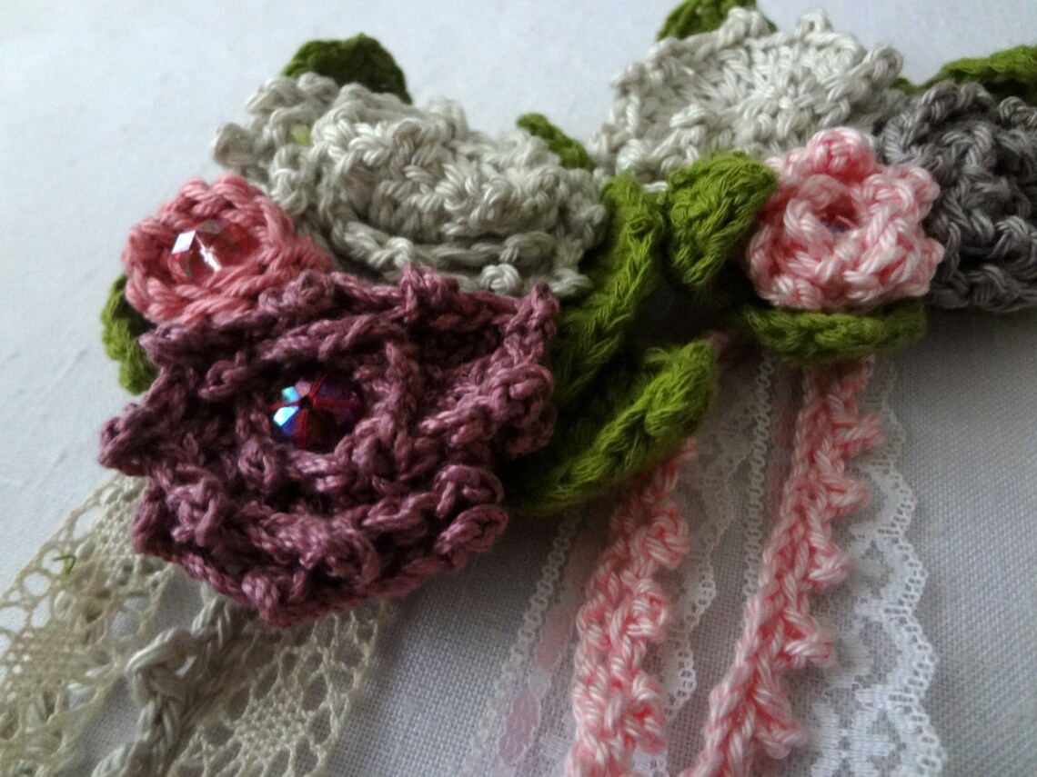 CROCHET PATTERN Bohemian Brooch Pattern PDF Crochet Pattern | Etsy