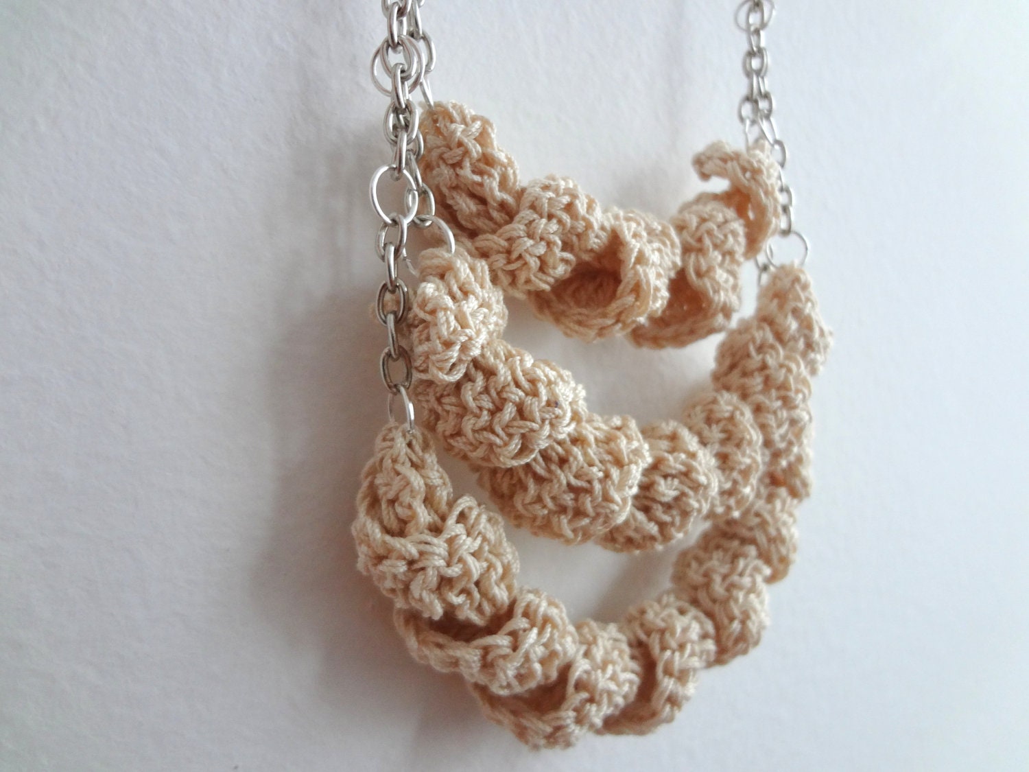 Crochet PDF Pattern Crocheted Necklace and Ring Tutorial - Etsy