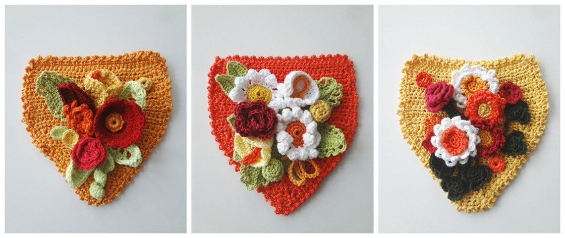 Floral Banner CROCHET Pattern Flower Banner Crochet Banner - Etsy