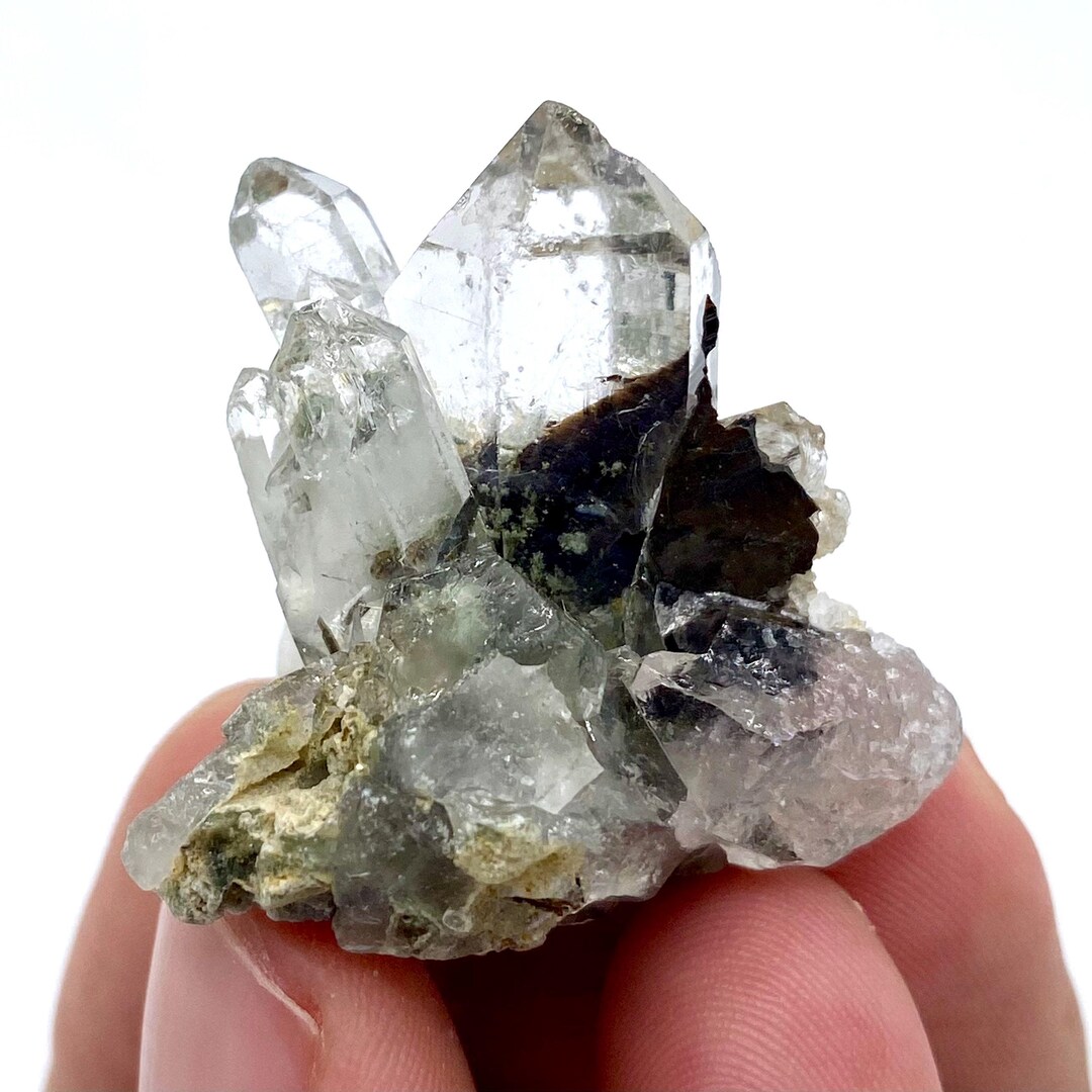 Brookite Specimen With Chlorine Quartz , Pakistan Mineral Specimen ...