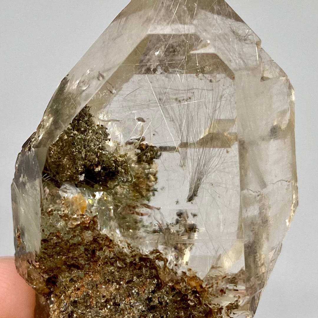 Silver Rutile Quartz Crystal , Pakistan Mineral Specimen ( 26 Grams ...