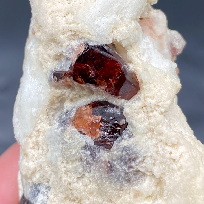 Spessartine Garnet Cluster on Feldspar , Pakistan Mineral Specimen ...