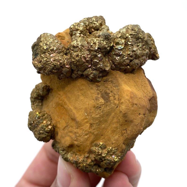 Rainbow Pyrite on Matrix , Pakistan Mineral Specimen , ( 160 Grams , 51 ...