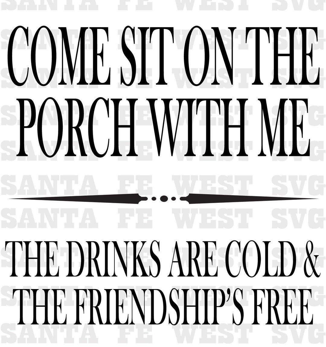 Come Sit on the Porch With Me Vector, SVG, Cricut, Silhouette ...