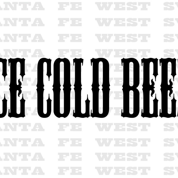 Ice Cold Beer Svg Etsy