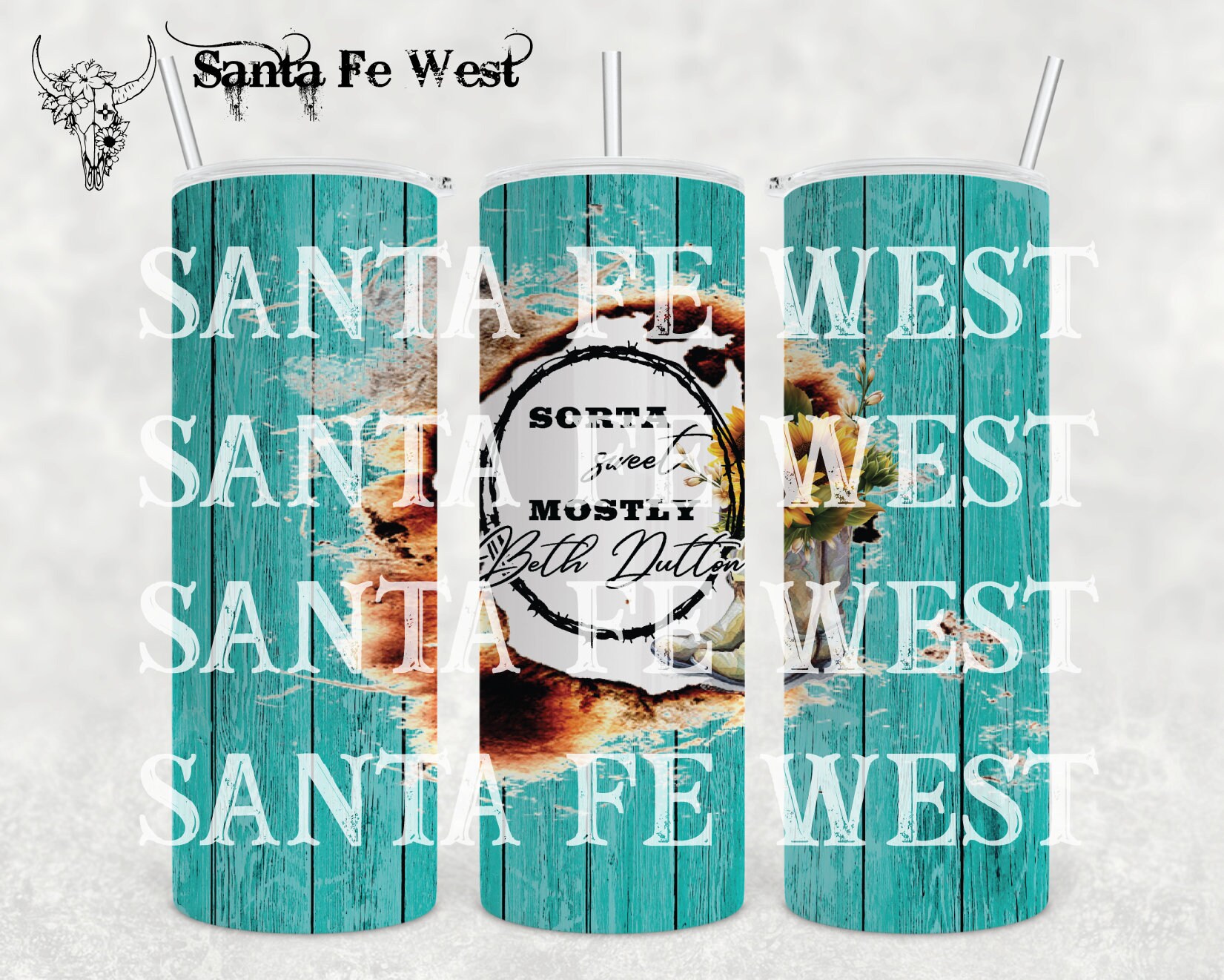 Sorta Sweet Mostly Beth Dutton 20oz Skinny Tumbler Sublimation PNG ...