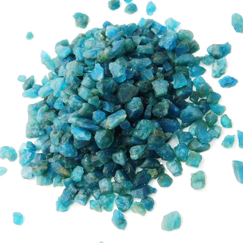 100 Ct CERTIFIED Blue Apatite Uncut Rough | Natural Spiritual Growth ...