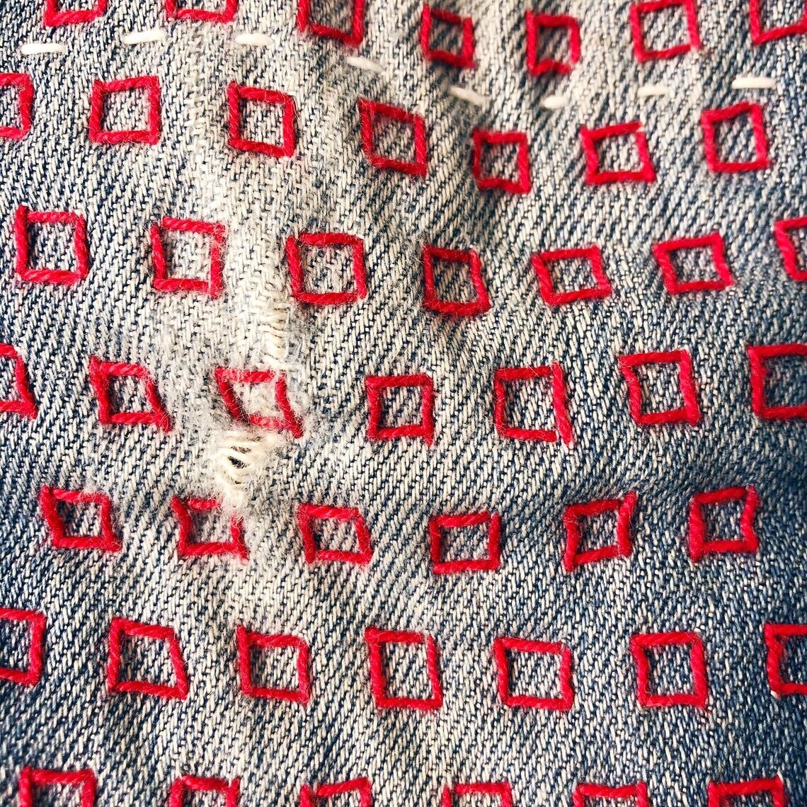 Visible Mending Templates Series 3 Yellow Set Washable Mending | Etsy