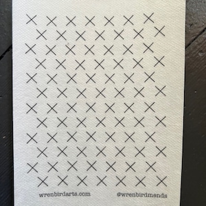 Visible Mending Pattern #10 Cream Fiber Arts Embroidery Transfer - Etsy