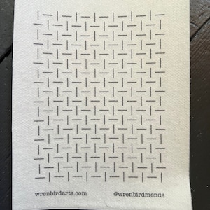 Visible Mending Pattern #10 Cream Fiber Arts Embroidery Transfer - Etsy