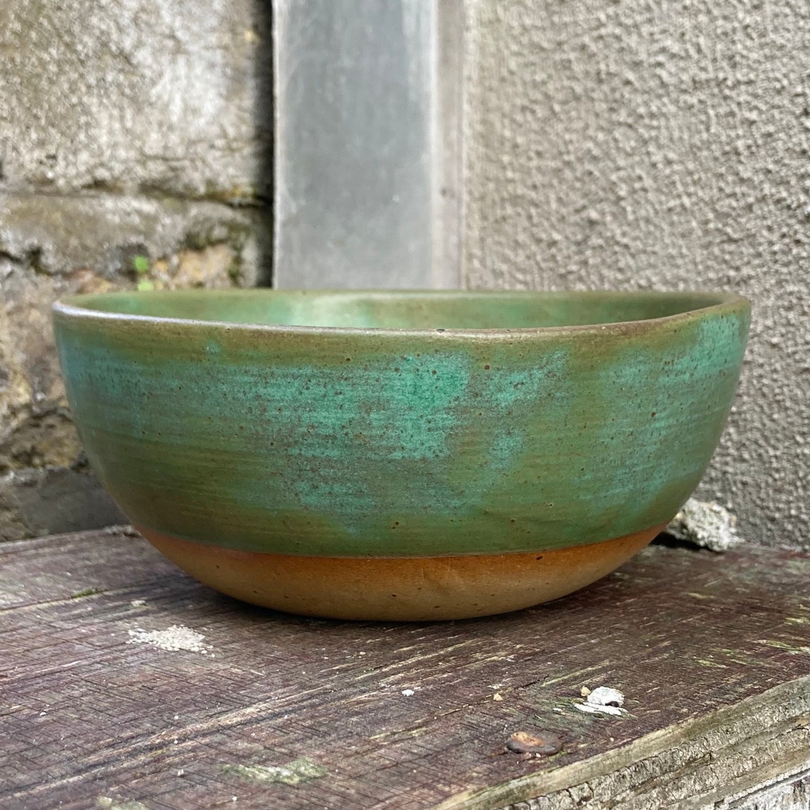 Sharing Bowl | Textured Satin Turquoise - Etsy