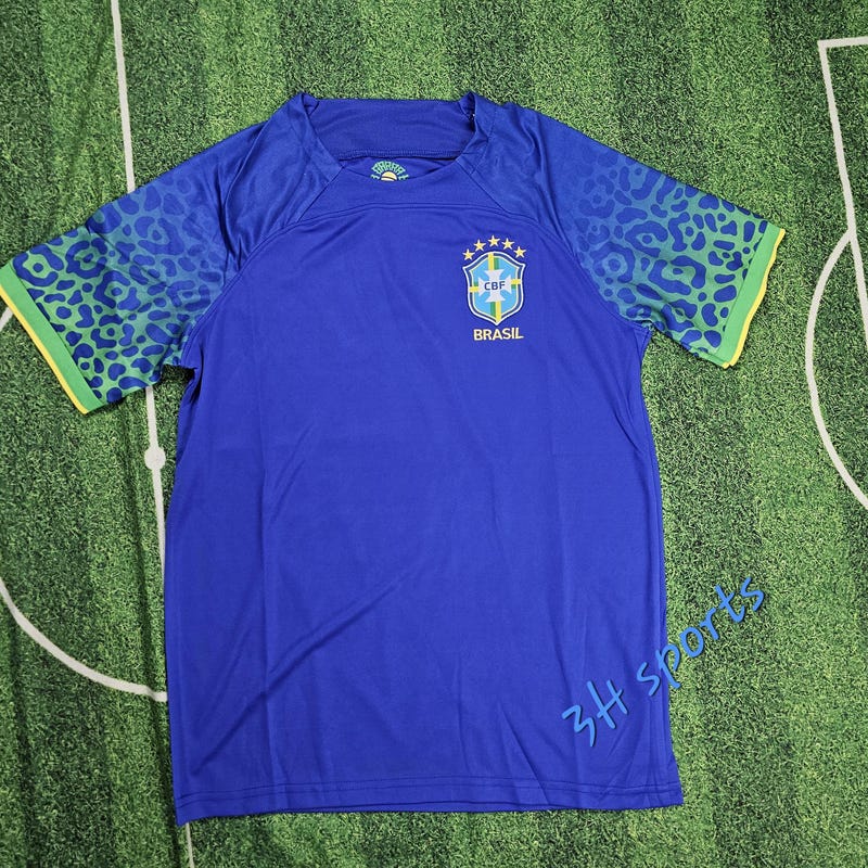 Blue Adults Brazil Jersey - Etsy