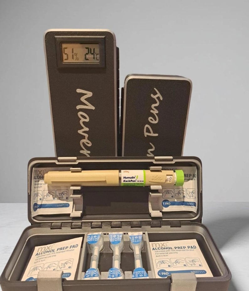 Humulin Kwikpen Case: Temperature Monitor, Needle Storage, Travel ...