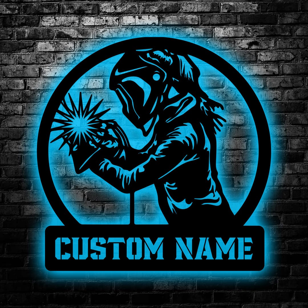 Personalized Welder Women Sign, Welding Metal Sign Welder Metal Sign ...