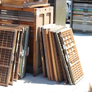 Vintage Letterpress Type Case - Etsy