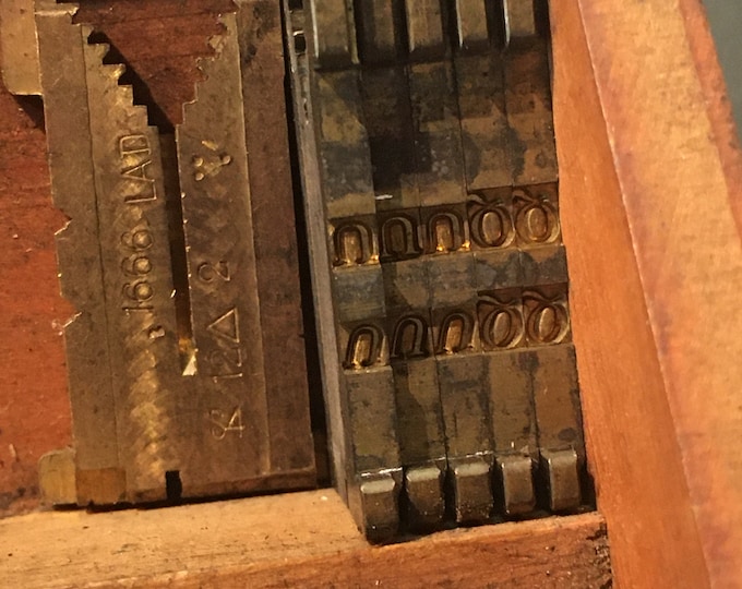 Vintage Linotype Matrices - Etsy