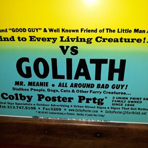 Vintage Colby Poster Printing Co. Boxing Match Poster | Etsy