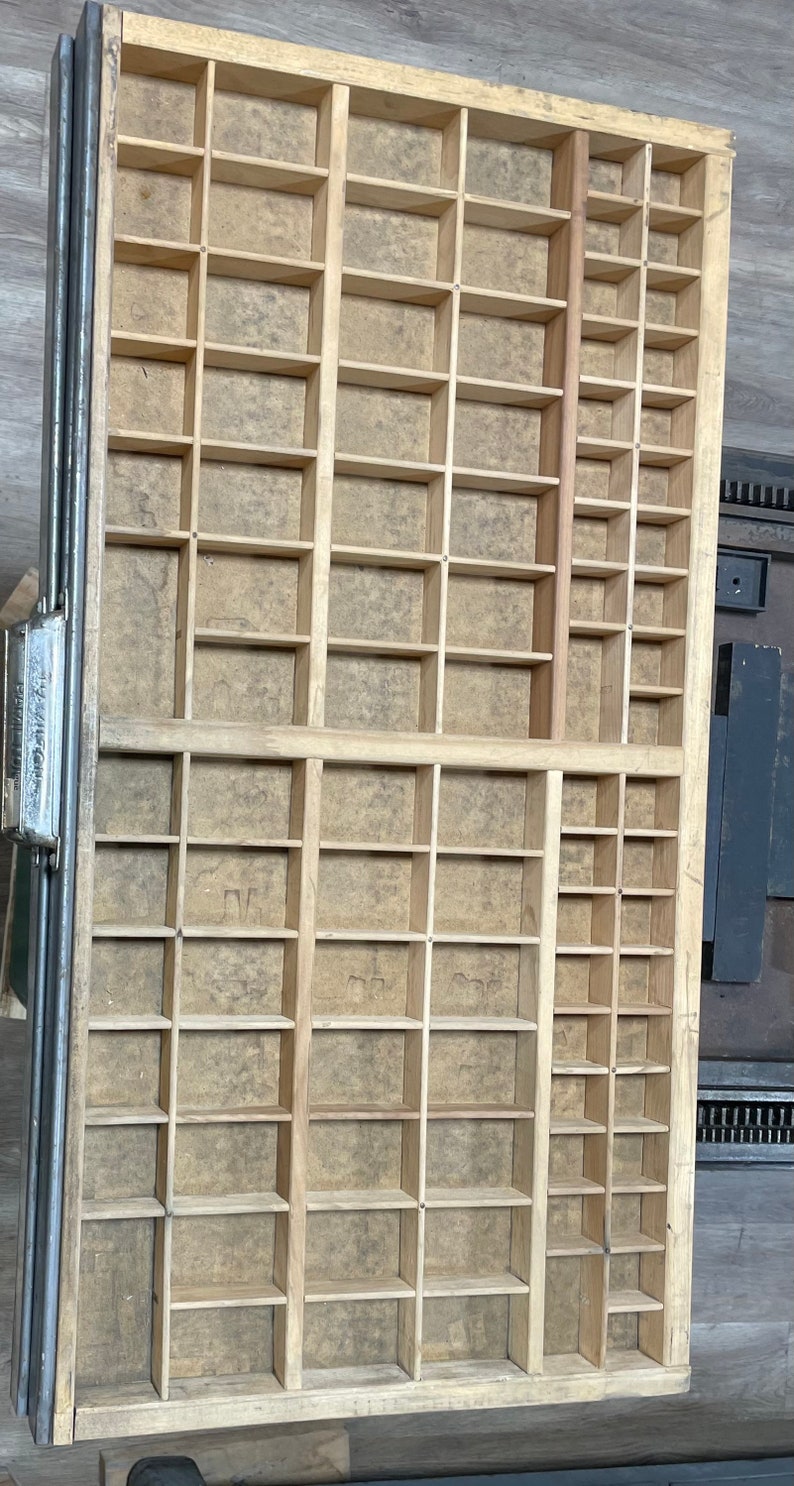 Vintage Letterpress Type Case - Etsy