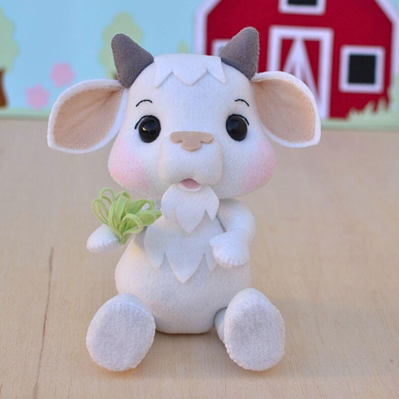 Farm Animal Felt Sewing Pattern Bundle – Cow, Pig, Sheep, Horse, Goat ...