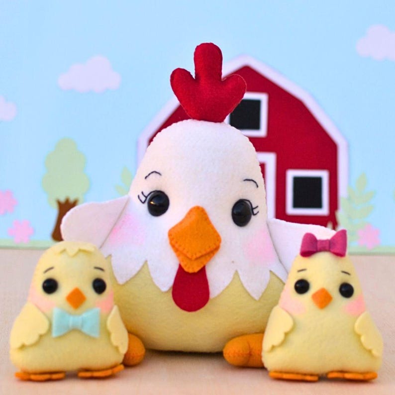 Farm Animal Felt Sewing Pattern Bundle – Cow, Pig, Sheep, Horse, Goat ...