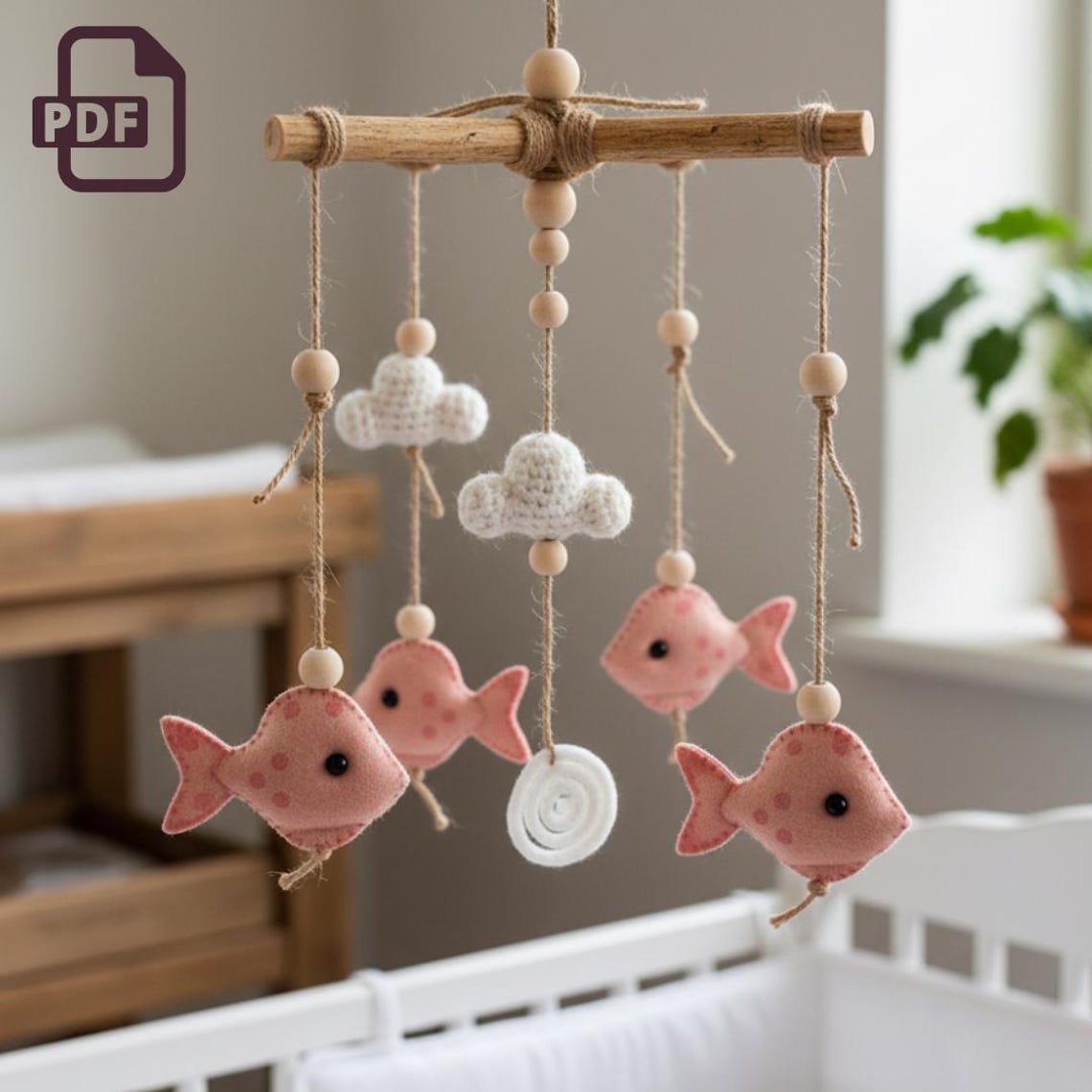 Felt Fish Pattern PDF – Easy Sewing Template for Keychain, Mobile ...