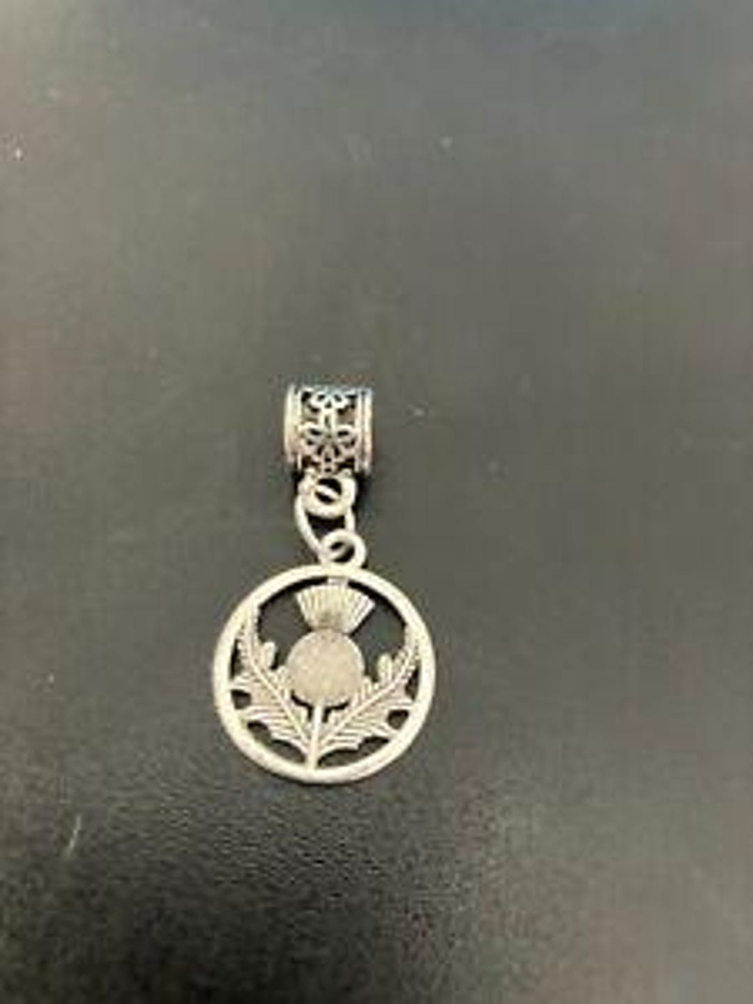 Antique Silver Scottish Thistle Charm Bracelet: European & Pandora ...
