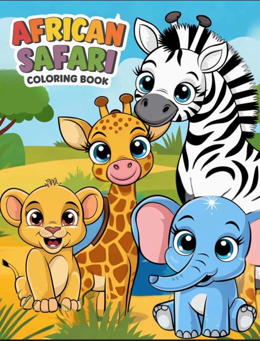 Livre de coloriage safari – PDF à imprimer pour enfants | Animaux ...