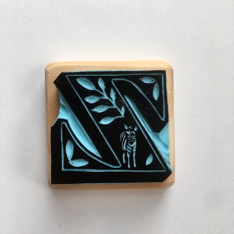 Z Letter Rubber Stamp z for Zebras Lettering - Etsy