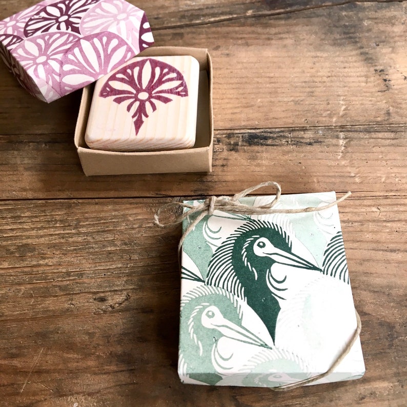 Bullet Journal Stamp Bird Scale Pattern Bujo Hand Carved | Etsy